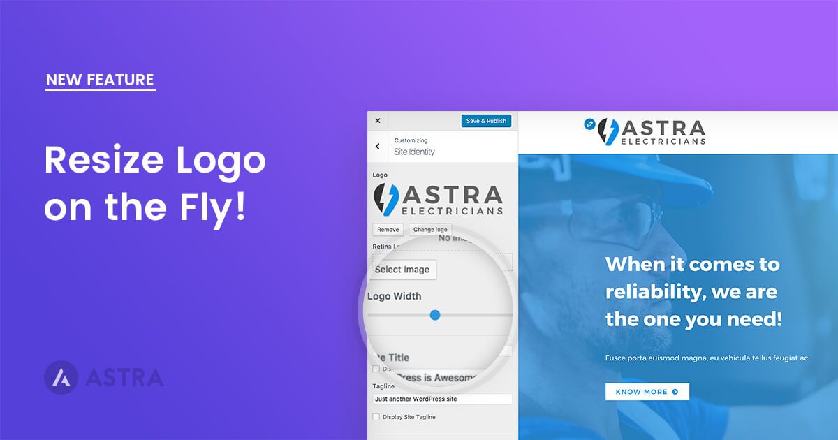 Resizing Your Website Logo Made Easier with Astra!