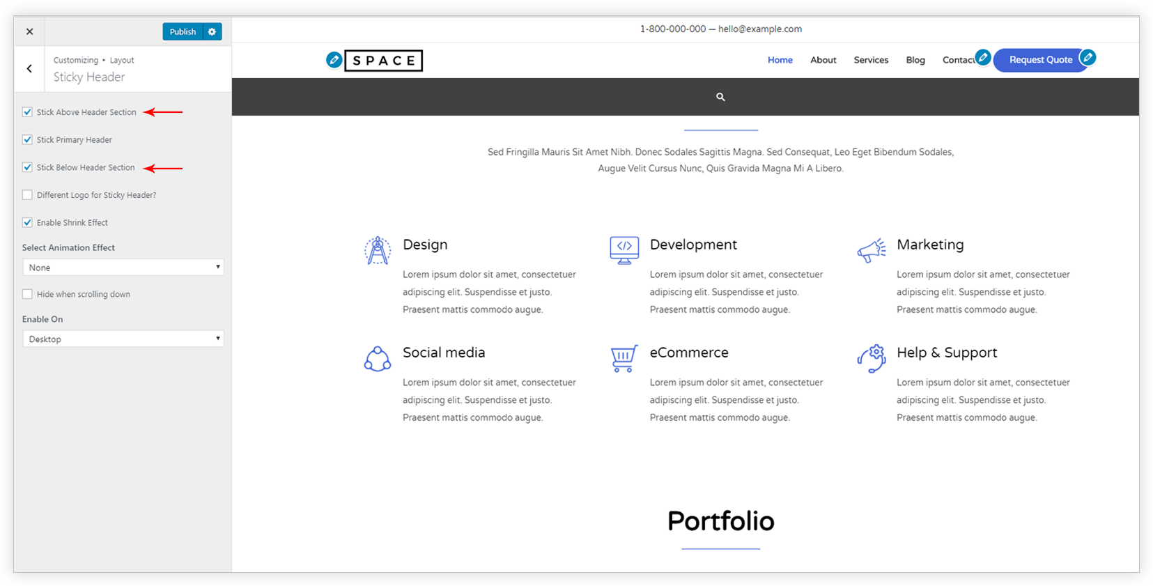 Sticky Header How To Create A Sticky Header In WordPress With Astra 