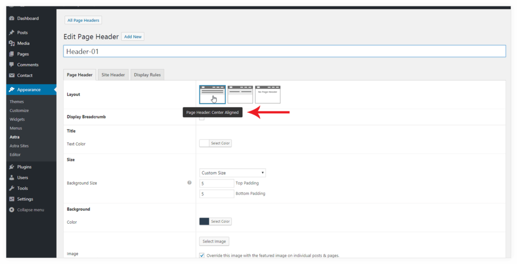 How to Design Attractive Page Headers with Astra?