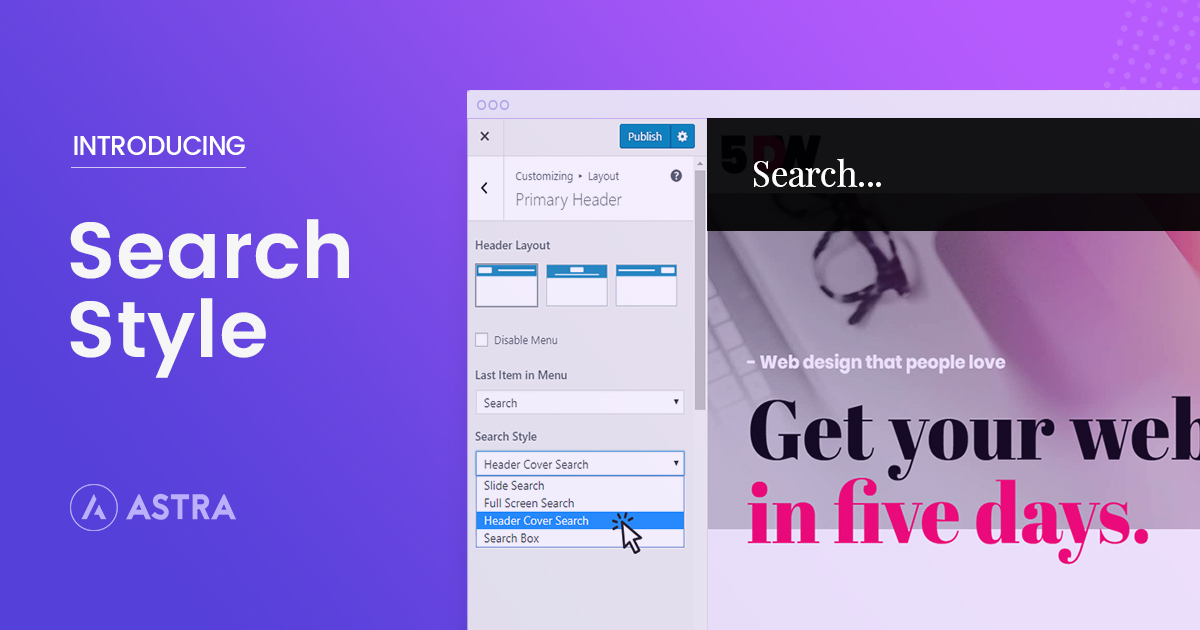 Introducing Search Styles in Astra!