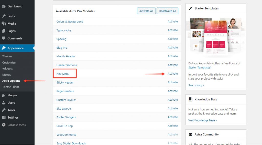 How to Create a Mega Menu Using the Nav Menu Module of Astra?