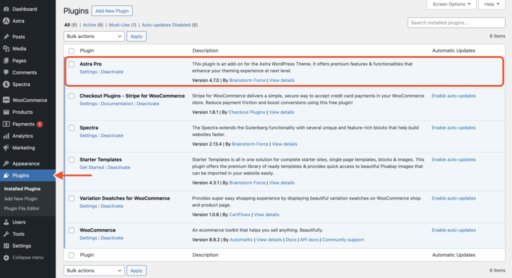 How to Upgrade to Astra Pro?