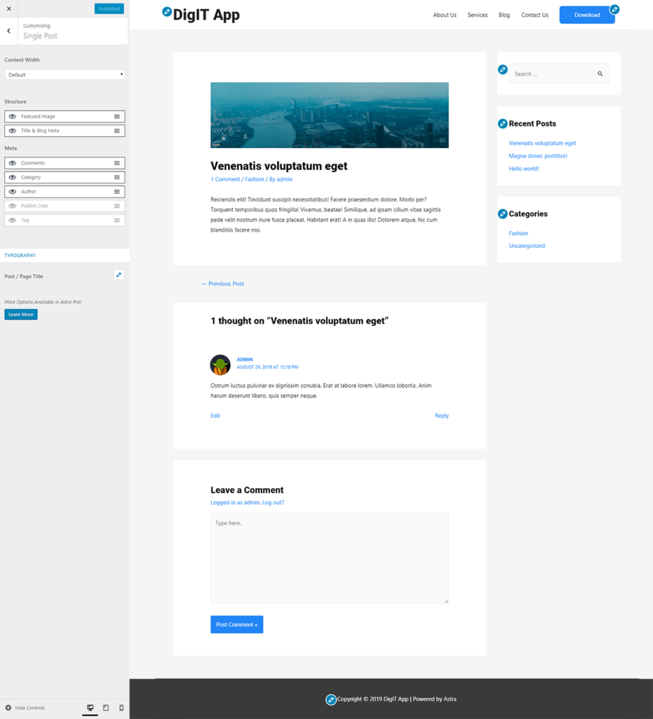 Elementor Hello Theme vs Astra Theme - [Features and Reviews]