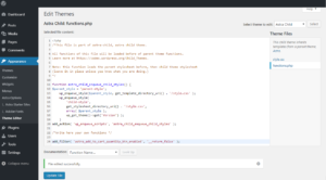 How to Add Custom PHP Code in the Astra Theme?