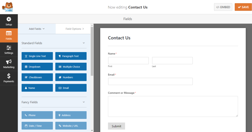 How to add a WordPress contact form to your website
