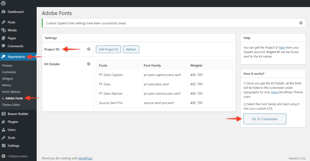 How to Setup Custom Adobe Fonts (Typekit) Plugin?