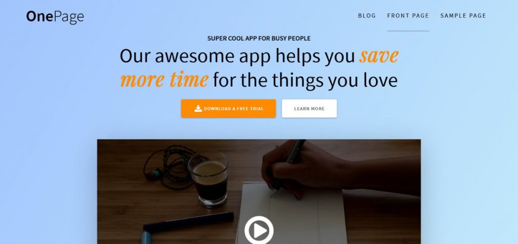 33 Best One Page WordPress Themes in 2023 - With Templates