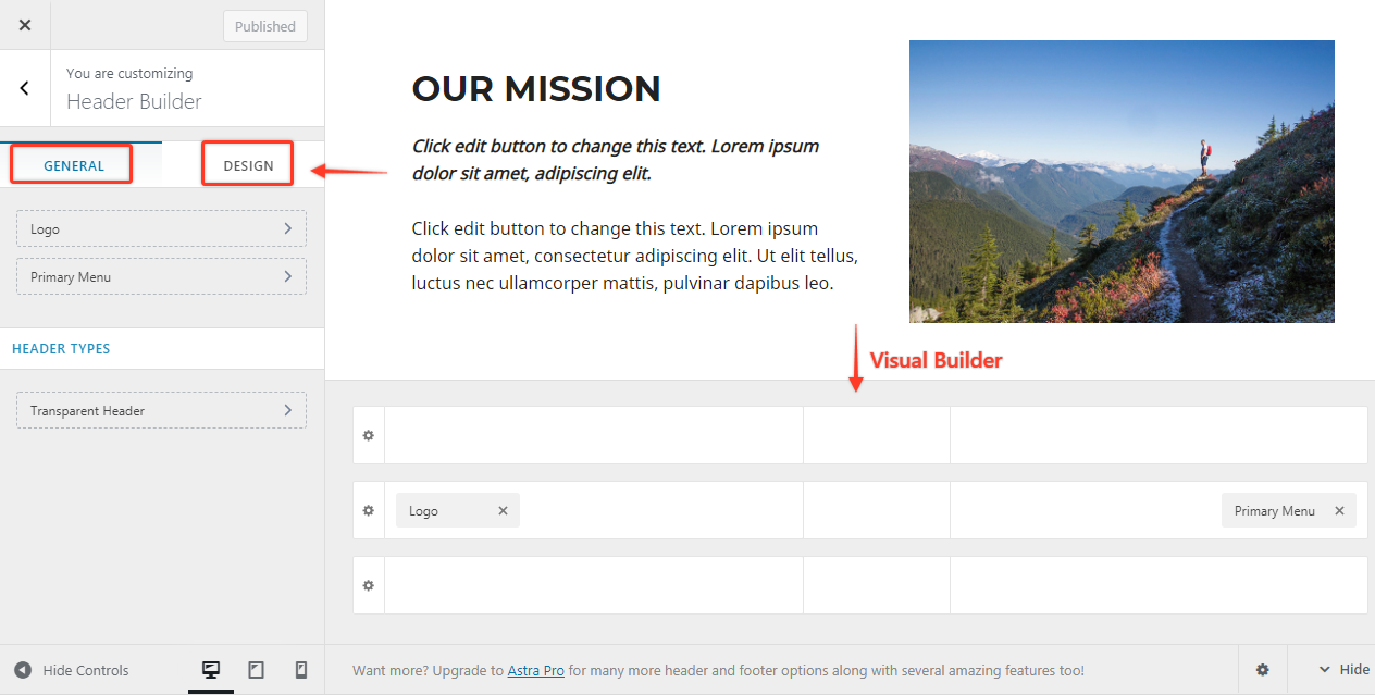 How To Create a Header With Astra Header Builder?
