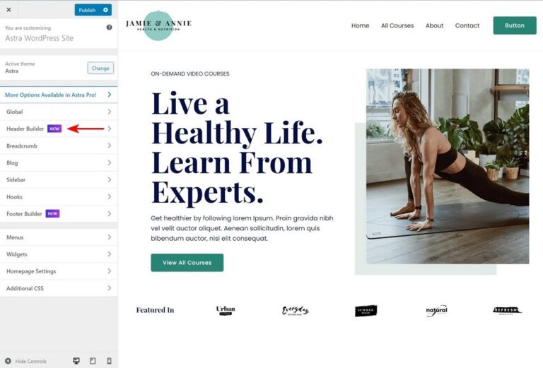 4 Simple Ways to Customize Headers in WordPress - Beginner's Guide