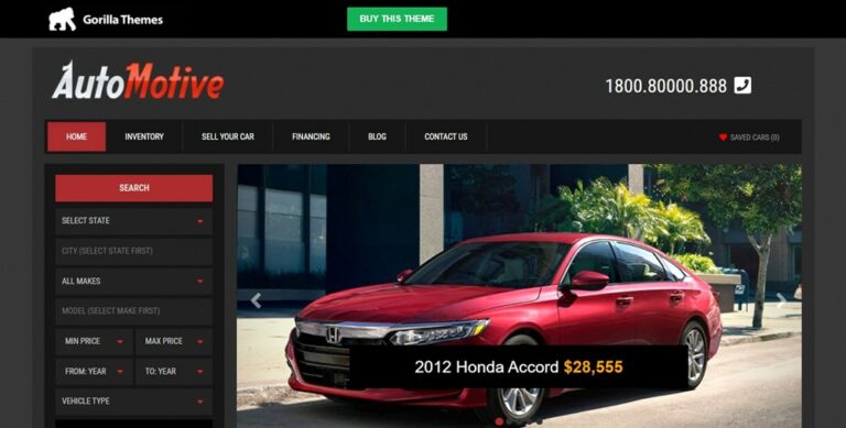 27 Best Car Dealer WordPress Themes for 2023
