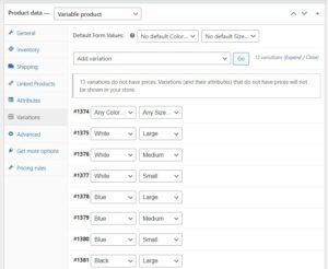 WooCommerce Product Variations: Guide to Variable Products