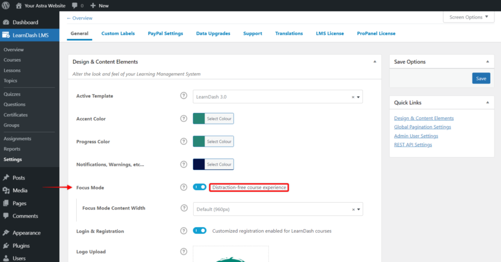 Astra Compatibility with LearnDash Version 3.0 Astra Compatibility with LearnDash Version 3.0