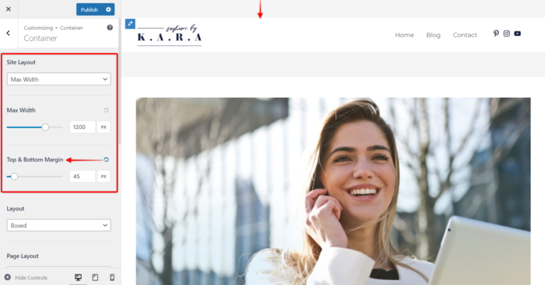 How to Set Max Width Site Layout with Astra?