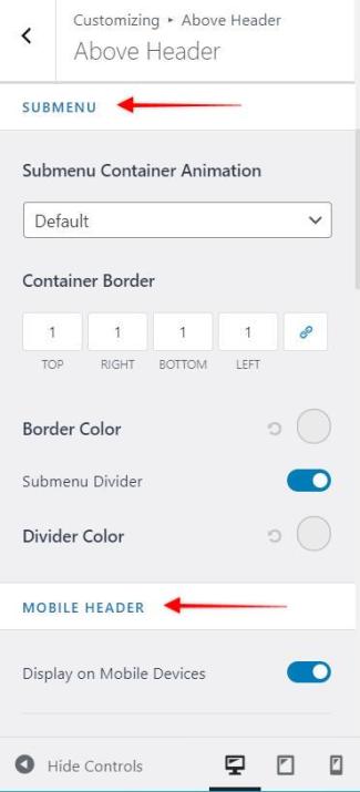 How To Use Mobile Header With Above And Below Headers In Astra
