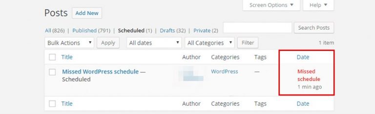 Fix WordPress Missed Schedule Post Error (4 Simple Ways)