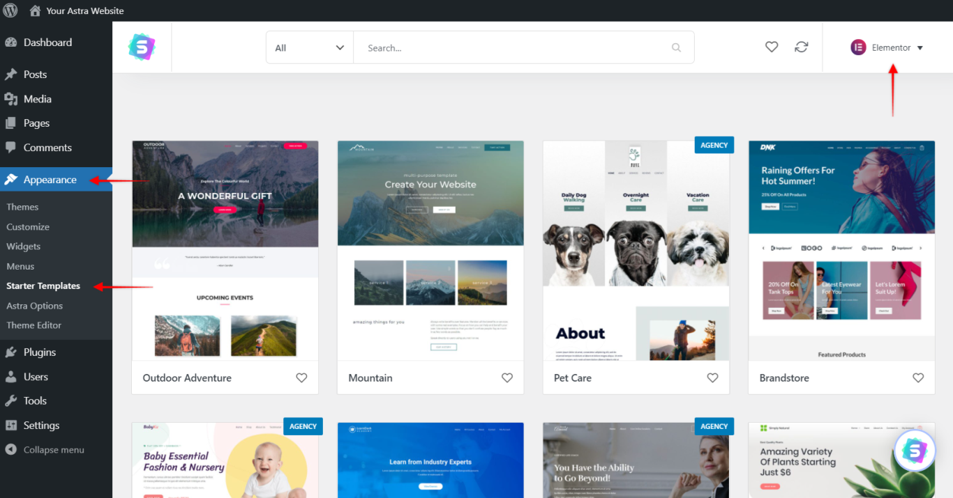 How To Create A Website With Elementor Starter Templates Wppool