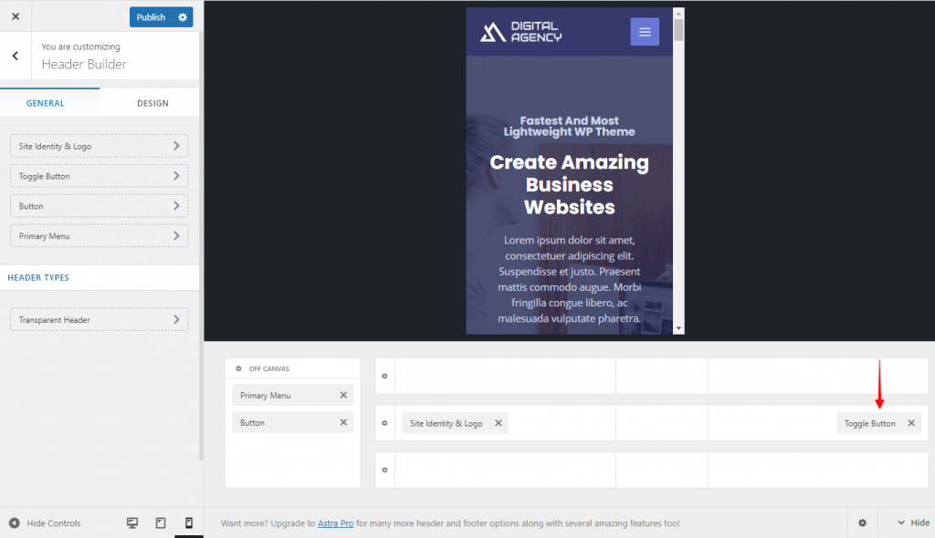 How To Create Mobile Header With Astra Header Builder?