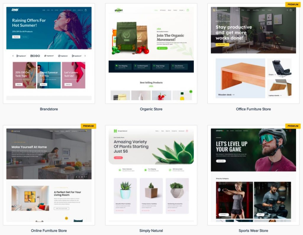 Ecommerce Starter Templates for Elementor