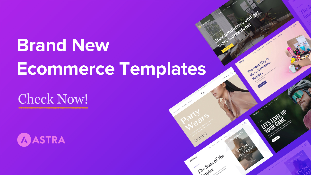 Ecommerce Starter Templates For Elementor