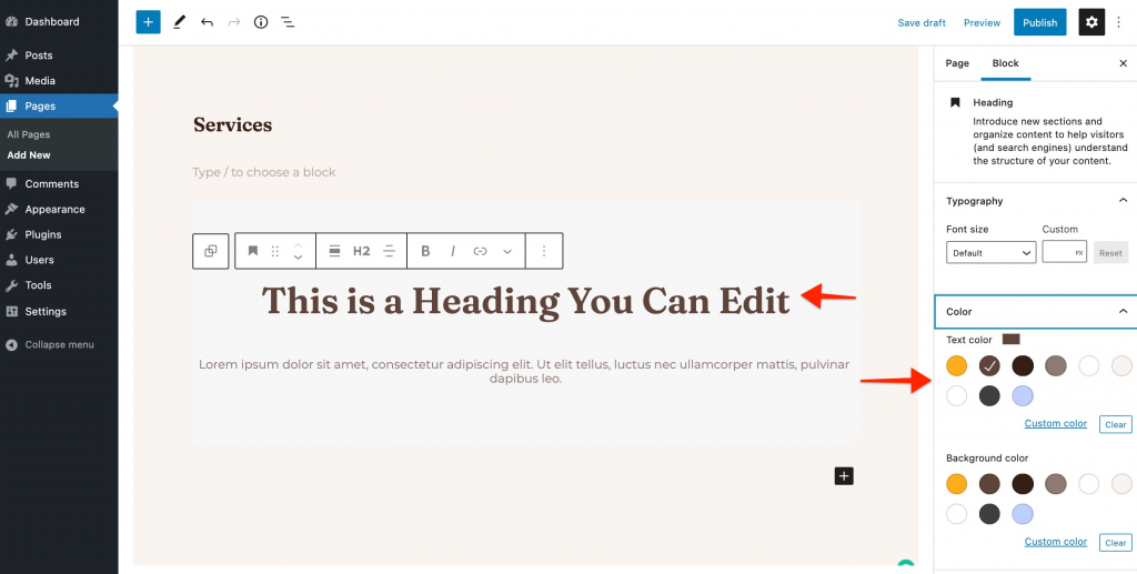 Astra Global Color Palette