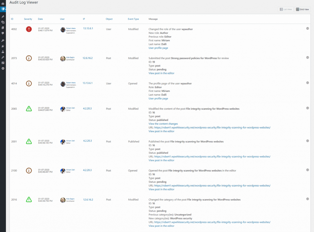 What is the WordPress activity log and why should you use it?