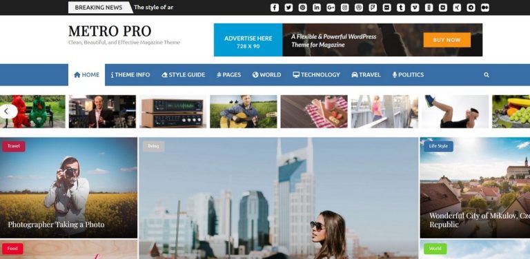 10 best metro WordPress themes for a stylish website