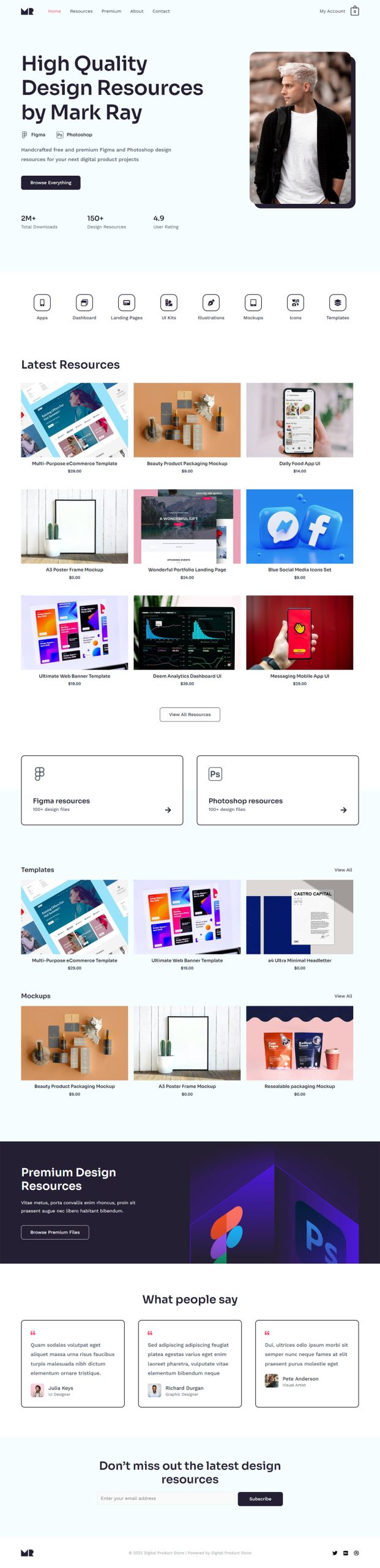 Best Modern Digital Product Store Template