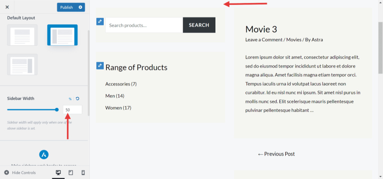 How to Manage Sidebars in Free Astra Theme?