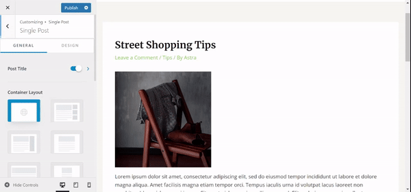 How to Design a Single Blog Page Using Blog Pro Module of Astra?