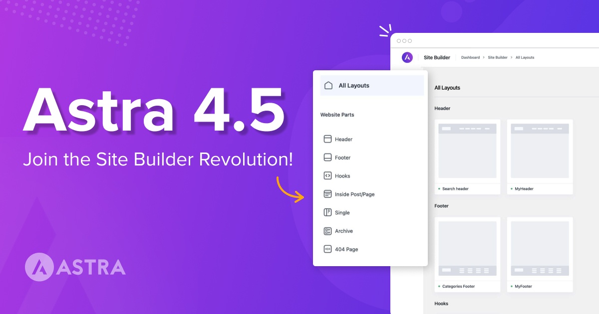 Astra 4.5: Build Something Amazing With the New Site Builder!