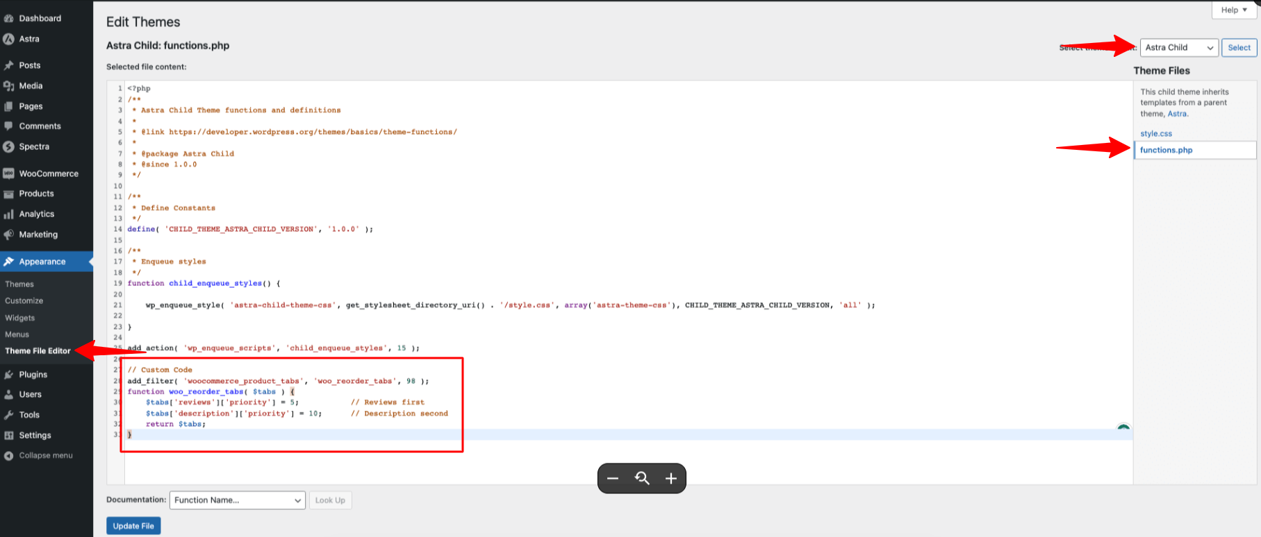How To Set The Review Tab As The Default Active Tab In WooCommerce