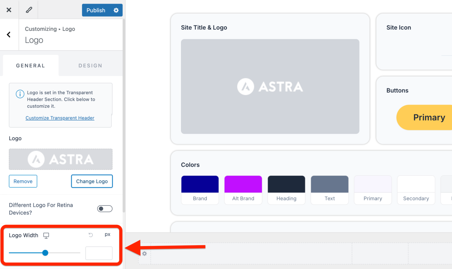 Getting Started with the Astra Customizer