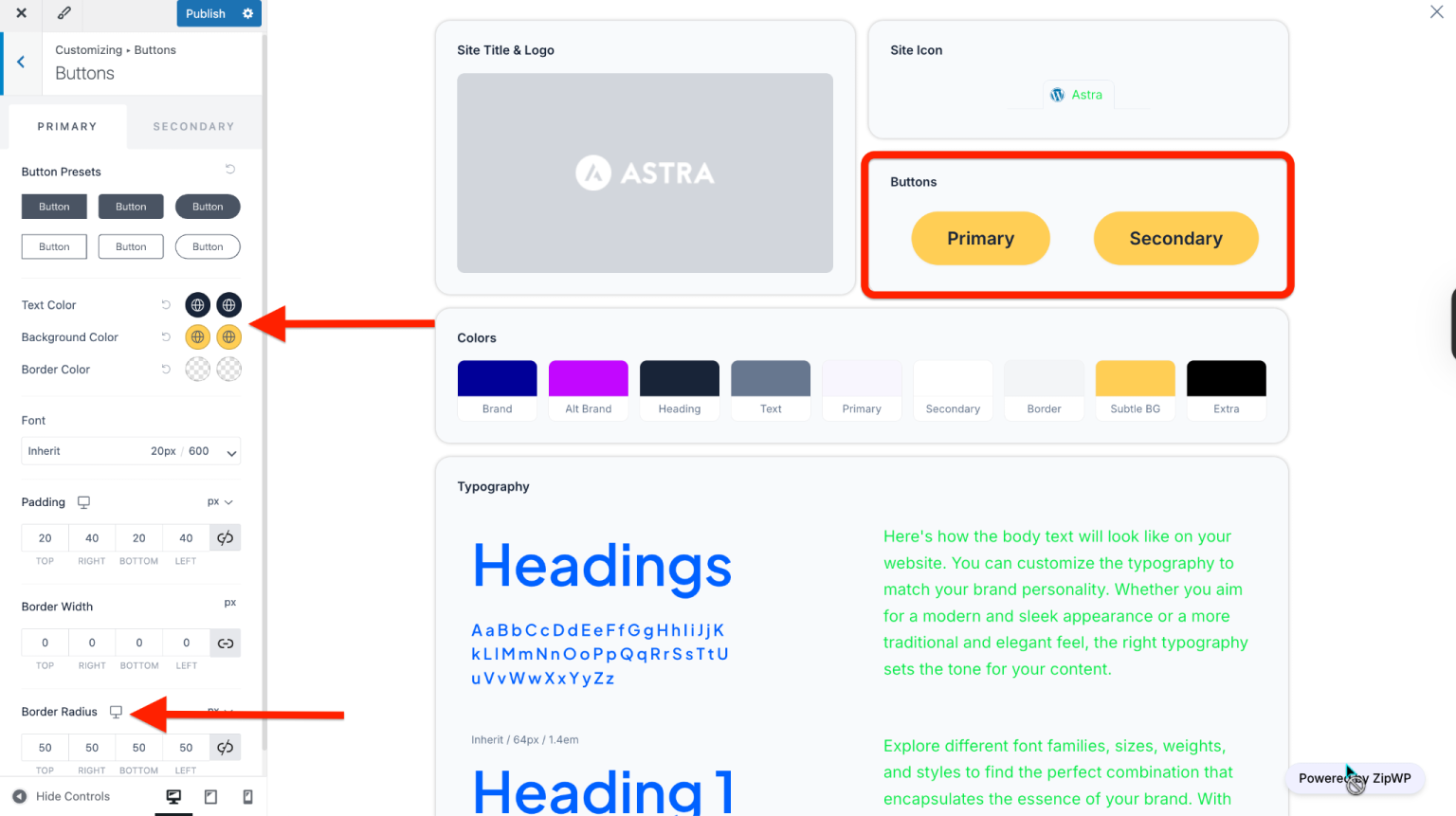 Getting Started with the Astra Customizer